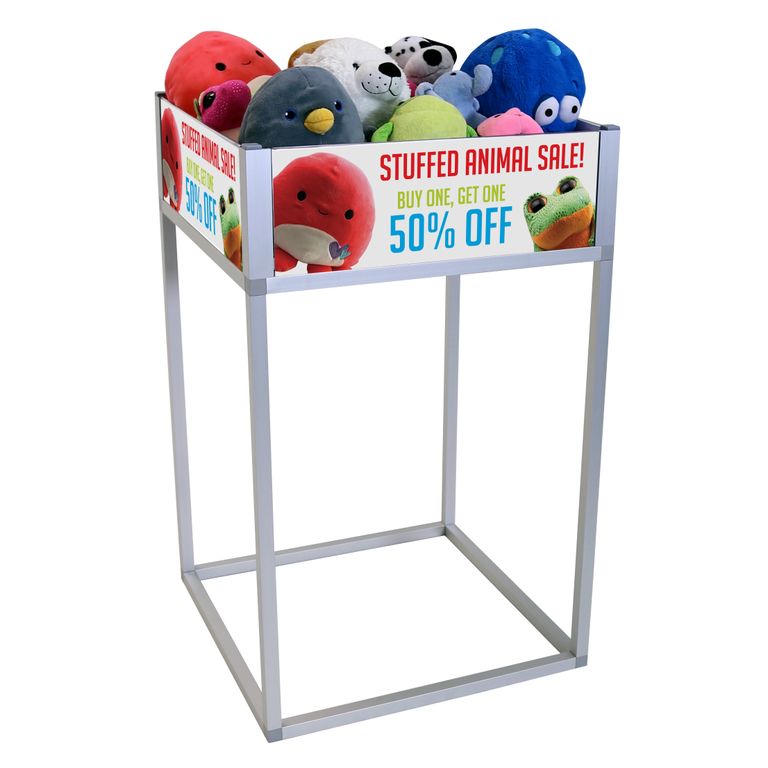 Acrylic Storage Bins | Countertop and Floor Standing