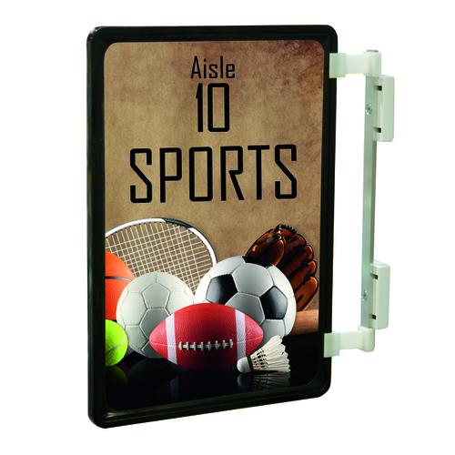 Aisle Signs | Black Plastic Frames with Magnetic Brackets