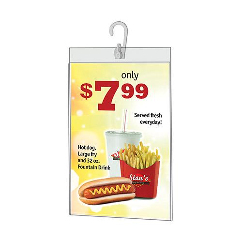 Easy to Use Hanging Plastic Poster Sleeves | Slide-In Design
